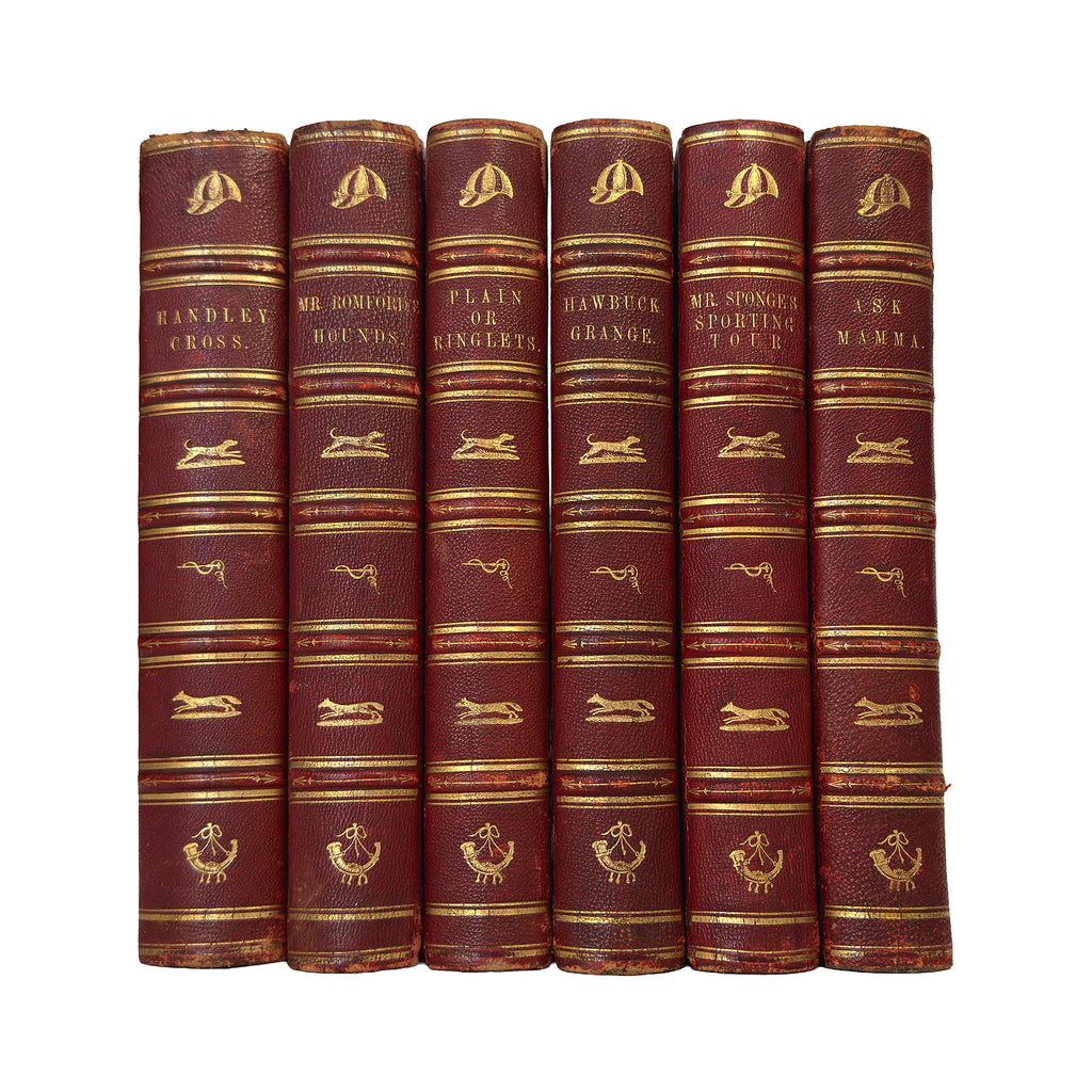 Antique 19th-Century Surtees Sporting Novels – 6-Volume Illustrated Se ...